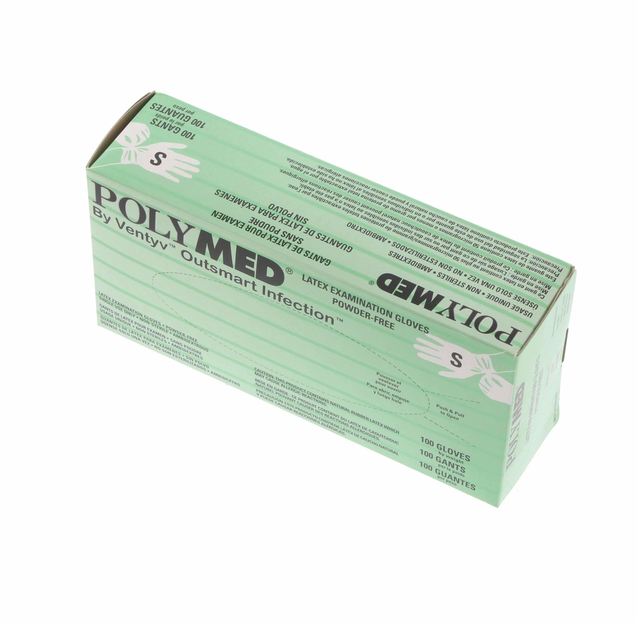 PolyMed Latex Powder Free Examination Gloves PM102 Small — Eminent ...